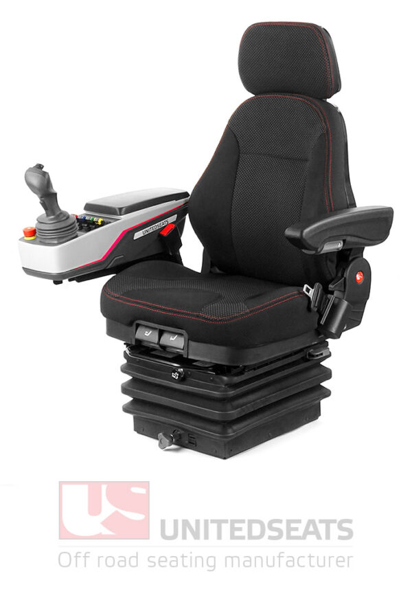 LGV90/C2 Pro joystick-konsolilla - United Seats työkoneistuimet